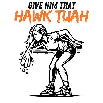 "hawk tuah girl" Sticker by badbug | Redbubble