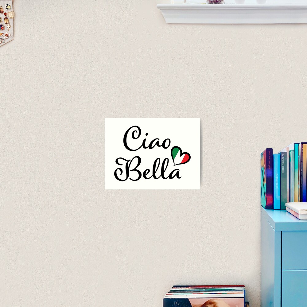 "Ciao Bella Heart" Sticker for Sale by Freshinkshop | Redbubble