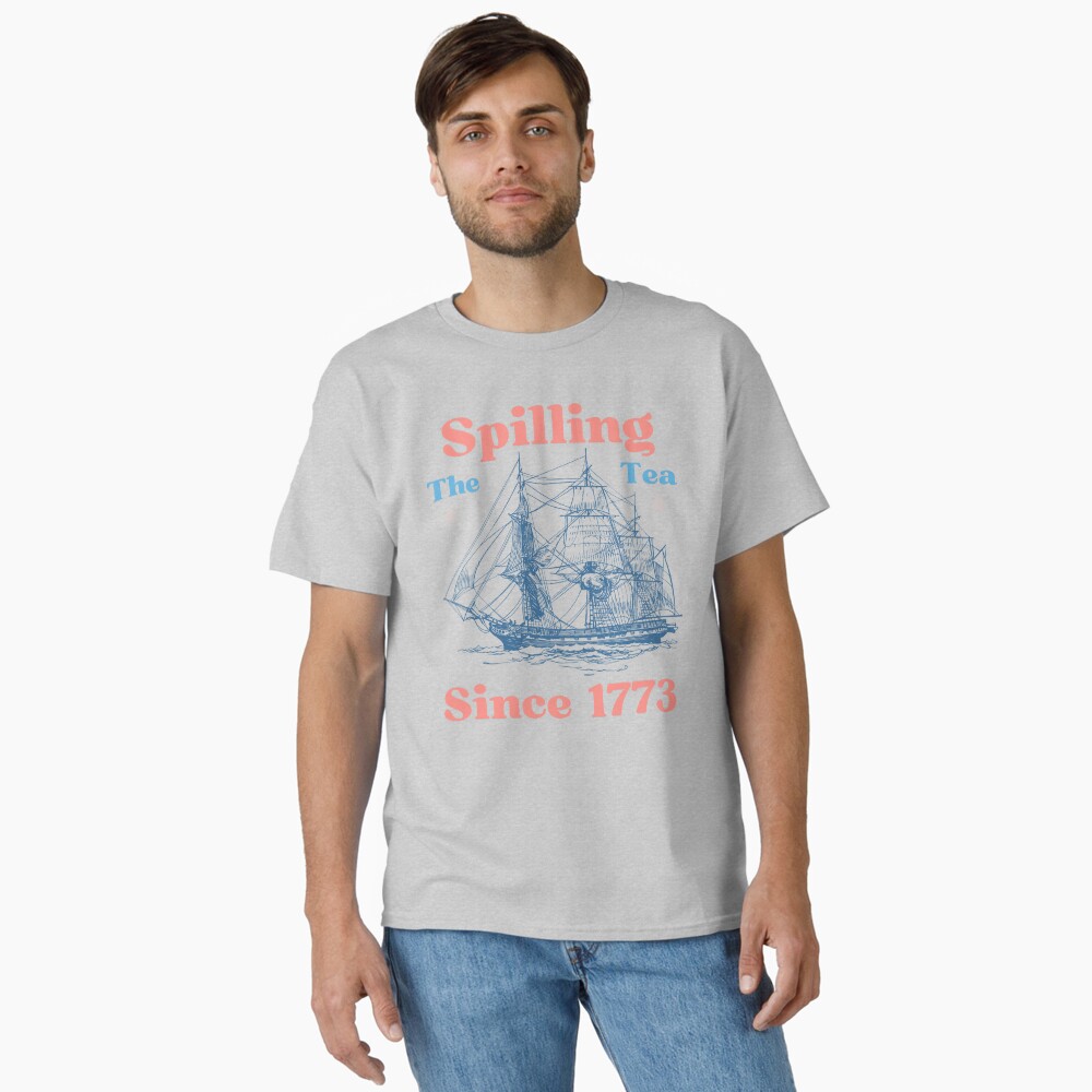 " Spilling The Tea Since 1773 Funny America History" Sticker for Sale ...