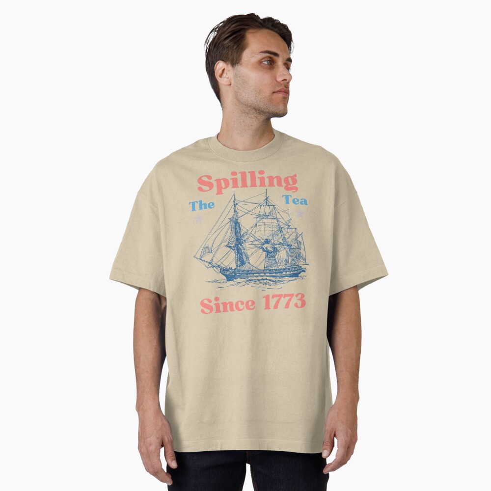 " Spilling The Tea Since 1773 Funny America History" Sticker for Sale ...