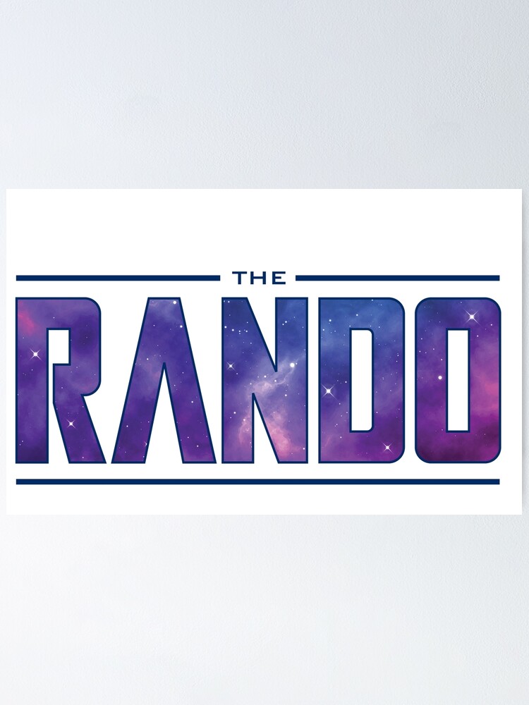 "RANDO" Poster for Sale by Brubarell | Redbubble