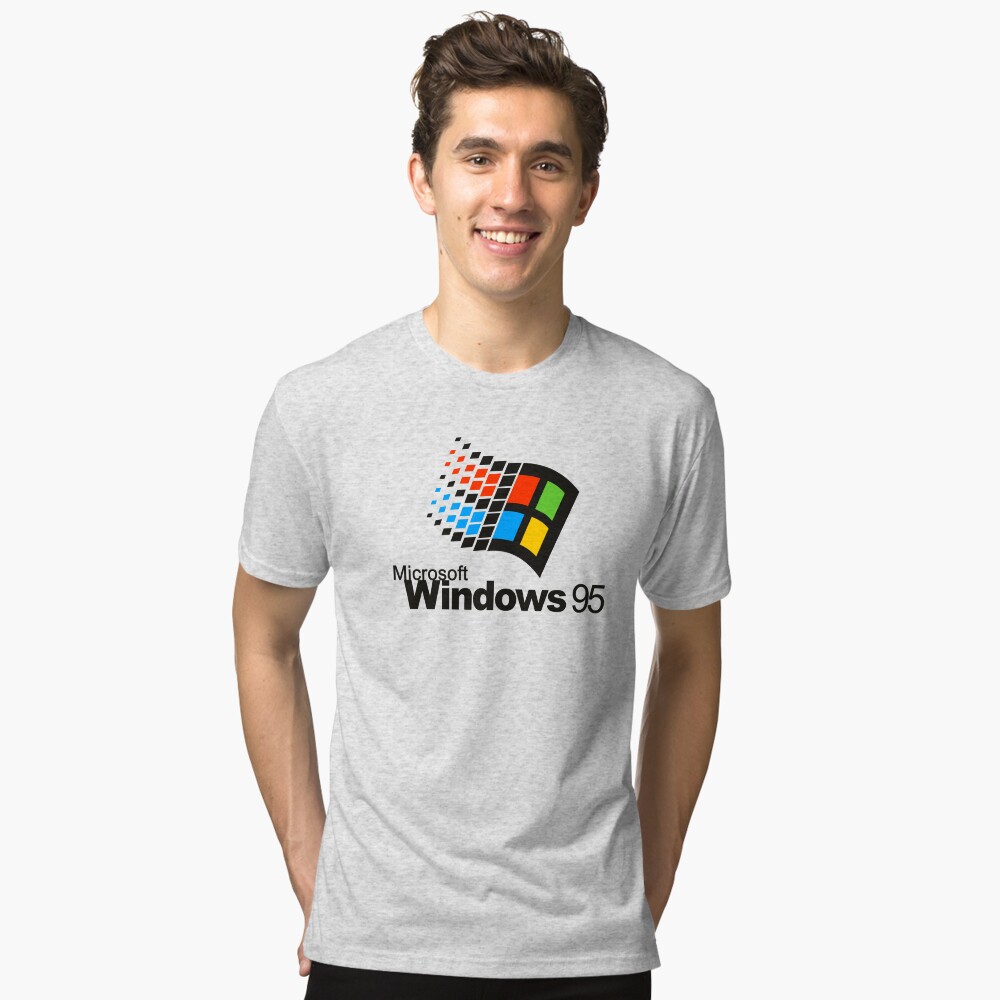 "Retro Vintage Nostalgic 90s 80s Windows 95 logo" Sticker for Sale by ...