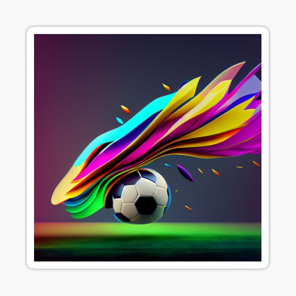 "Soccer Ball on Turf" Sticker for Sale by artCdesignsKH | Redbubble