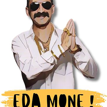 "Aavesham movie Eda mone " Sticker for Sale by AKREarts | Redbubble