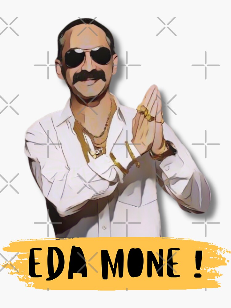 "Aavesham movie Eda mone " Sticker for Sale by AKREarts | Redbubble