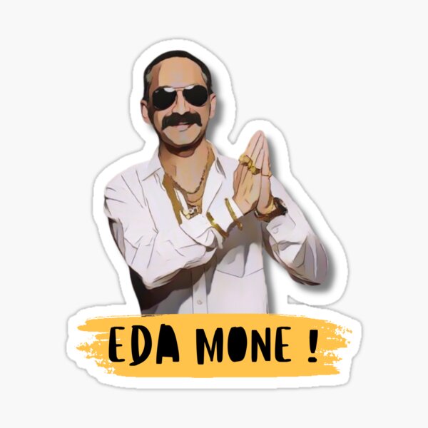 "Aavesham movie Eda mone " Sticker for Sale by AKREarts | Redbubble