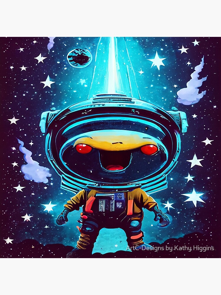 "Simon the Cartoon Spaceman" Poster for Sale by artCdesignsKH | Redbubble