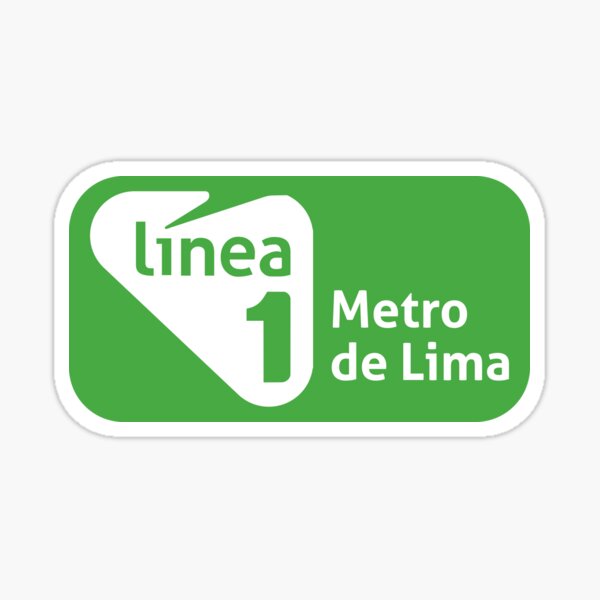 "Lima Metro Line 1 Trains Peru Railway Logo" Sticker for Sale by ...