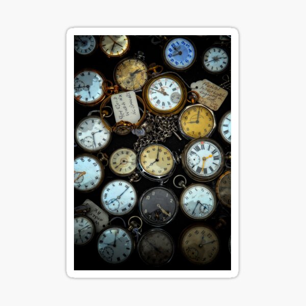 "What's the Time" Sticker by spuddyduck | Redbubble