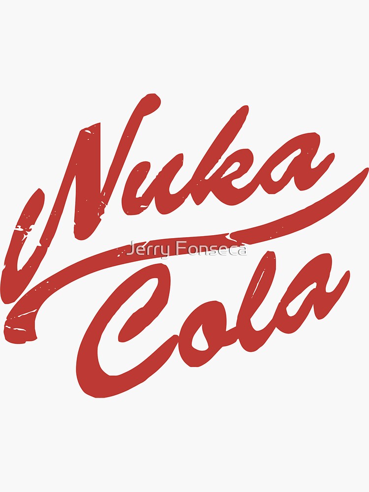 "Fallout Nuka Cola lettering" Sticker for Sale by Jerry Fonseca | Redbubble