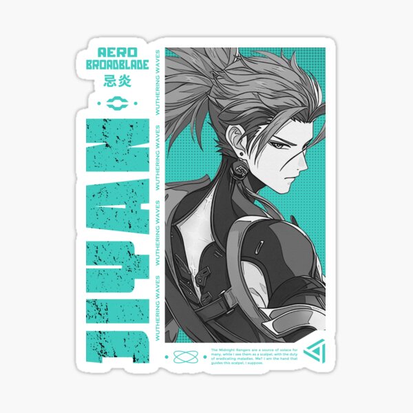 "Jiyan - Wuthering Waves V.3 color ver" Sticker for Sale by IZQIRO ART ...