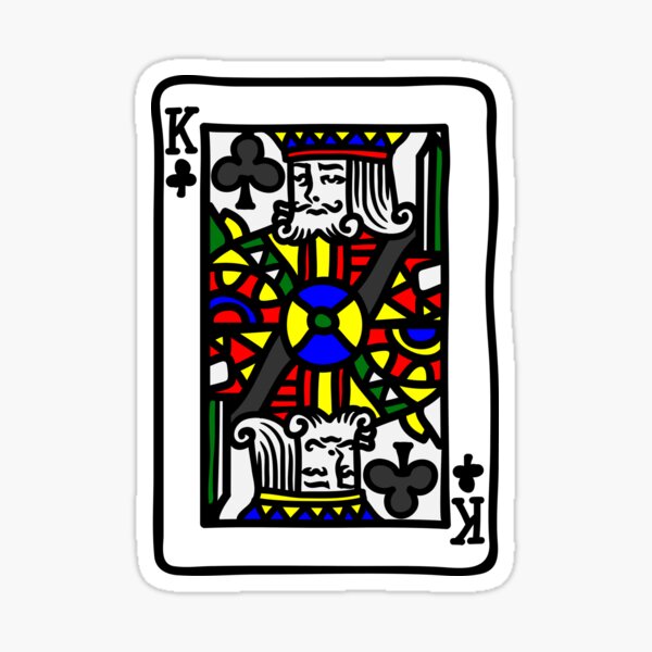 "King Poker Playing Card " Sticker for Sale by Sagnik Roy | Redbubble
