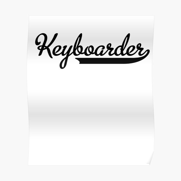 "keyboardist" Poster by Vectorqueen | Redbubble