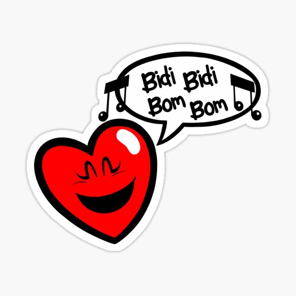 "Bidi Bom" Sticker for Sale by Stickergumbo | Redbubble
