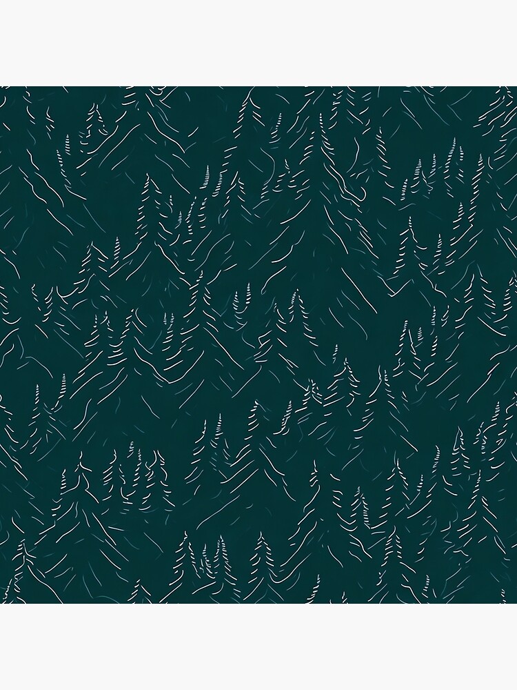 "Enchanted Evergreen Forest Pattern" Poster for Sale by djhaddad ...