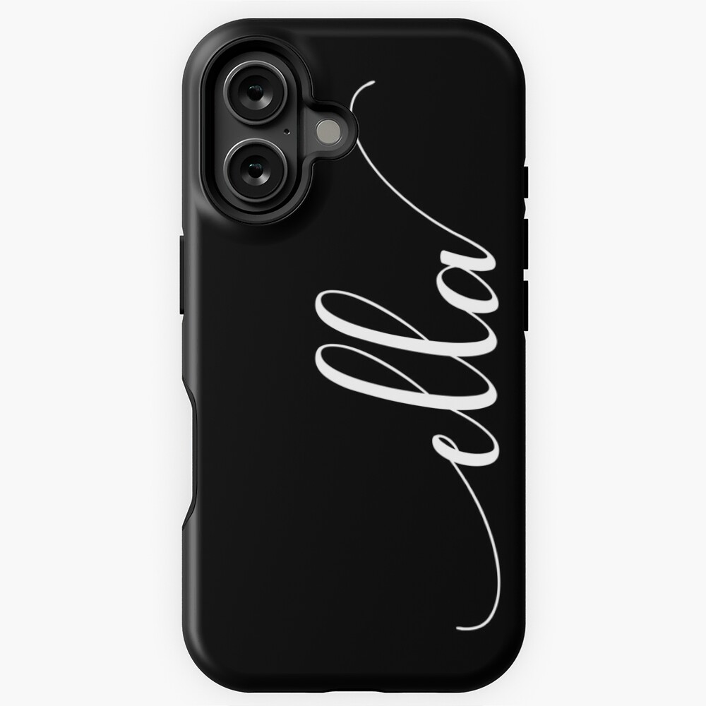 "Ella - Custom name on delicate black cursive font" Poster for Sale by ...