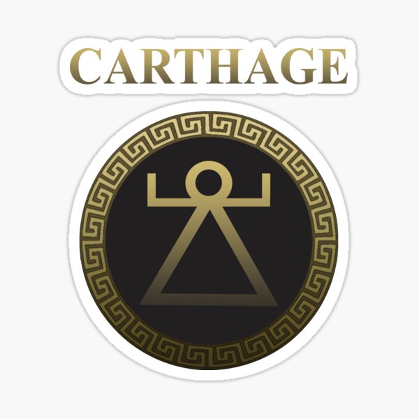 "Ancient Carthage Symbol of Tanit " Sticker for Sale by WarlordApparel ...