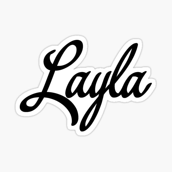 "Layla" Sticker for Sale by Shalomjoy | Redbubble