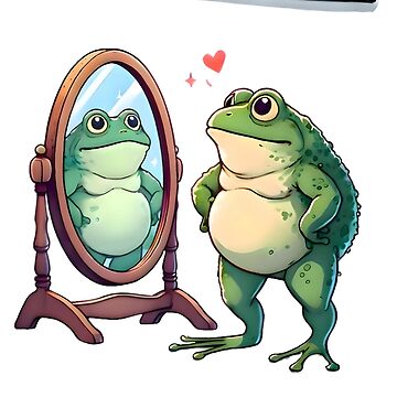 "Funny Kawaii Frog Self-Love Meme - Love Yourself Cartoon" Poster for ...