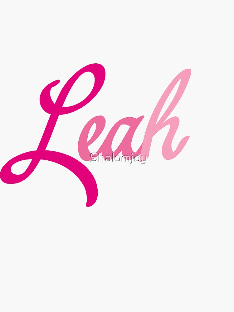 "Leah" Sticker by Shalomjoy | Redbubble