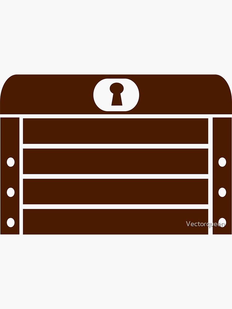 "treasure chest" Sticker for Sale by Vectorqueen | Redbubble