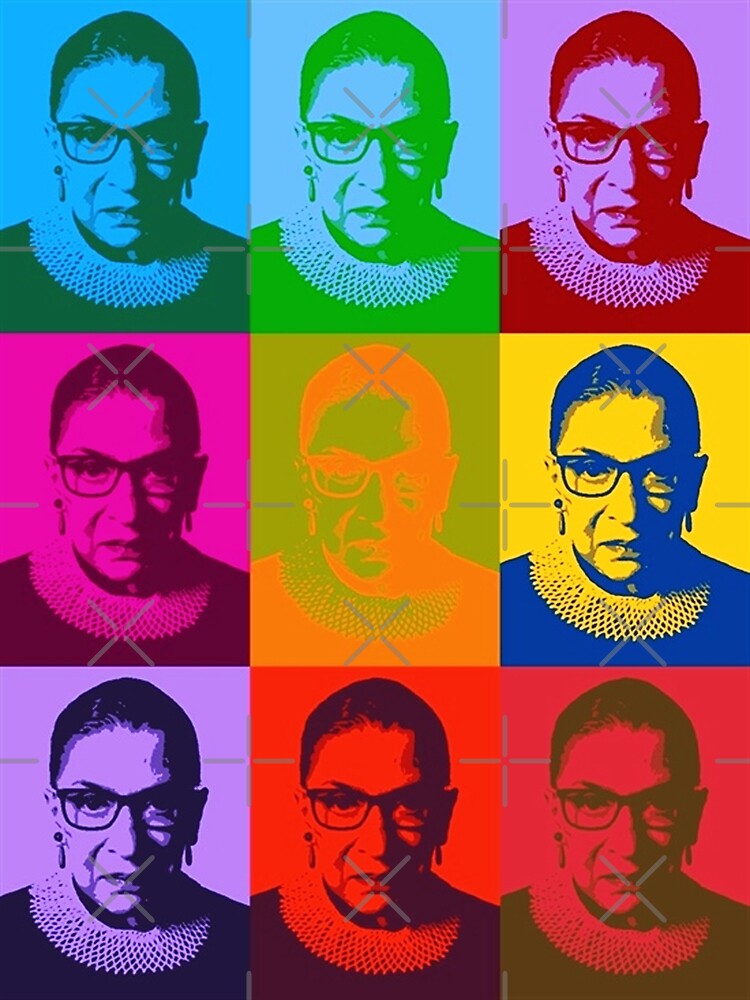 "Notorious RBG - May Colors" Canvas Print for Sale by Thelittlelord ...