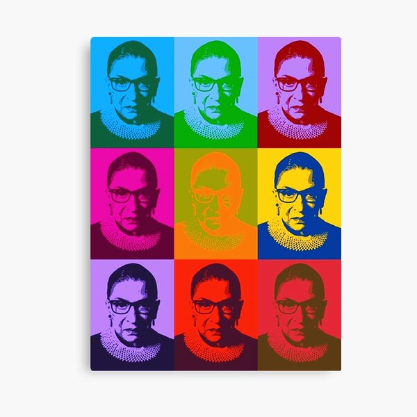 "Notorious RBG - May Colors" Canvas Print for Sale by Thelittlelord ...