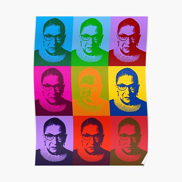 "Notorious RBG - May Colors" Poster by Thelittlelord | Redbubble