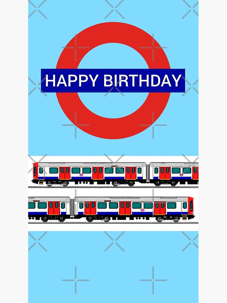 "London underground birthday card" Greeting Card for Sale by ...