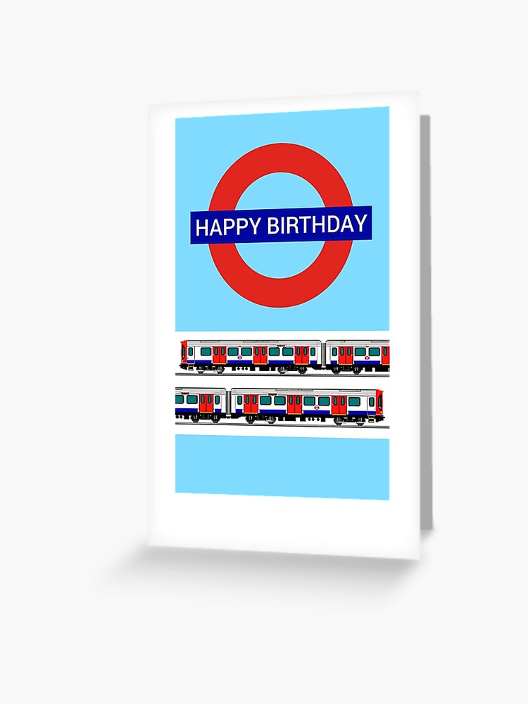 "London underground birthday card" Greeting Card for Sale by ...