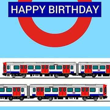 "London underground birthday card" Greeting Card for Sale by ...