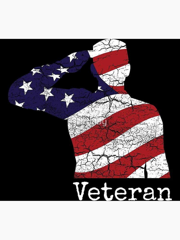 "USA Salute Veterans Military Appreciation Flag" Poster for Sale by ...