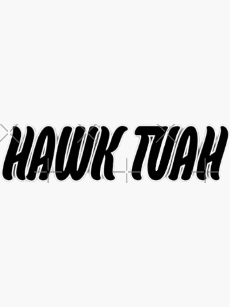 "Hawk Tuah" Sticker for Sale by WittyWhispers | Redbubble