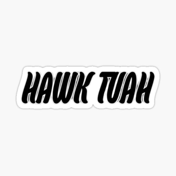 "Hawk Tuah" Sticker for Sale by WittyWhispers | Redbubble