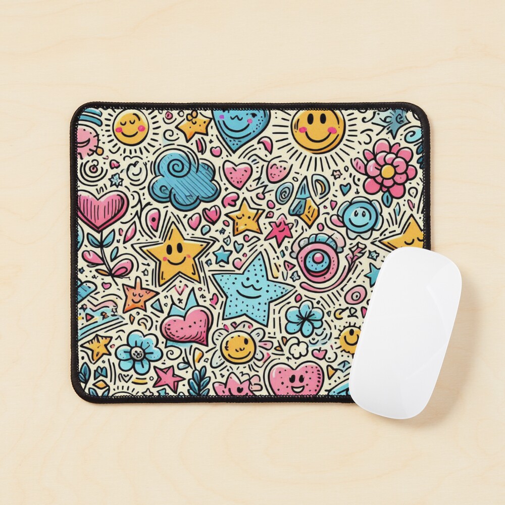 "Doodles pattern" Pillow for Sale by FLATVAC STICKER | Redbubble