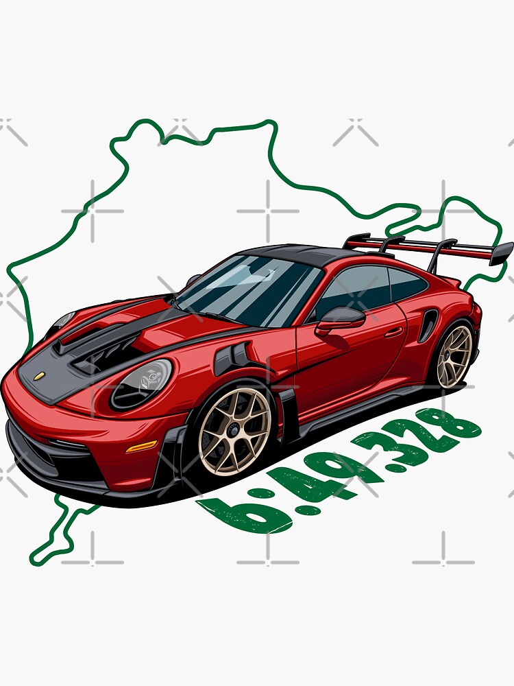 "992 GT3 RS Nordschleife" Sticker for Sale by OlegMarkaryan | Redbubble