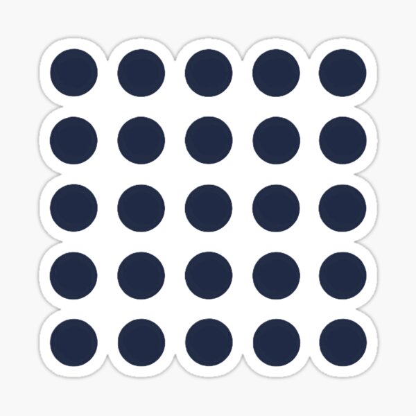"NAVY BLUE Symmetrical POLKA DOTS (Transparent)" Sticker for Sale by ...