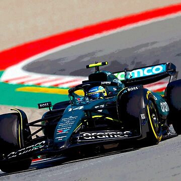"Fernando Alonso racing his 2024 F1 car during the Spanish Grand Prix ...