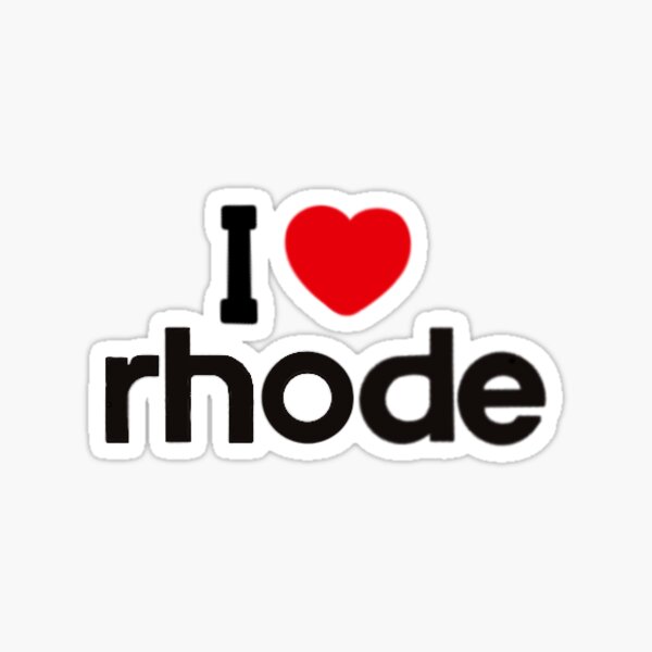 "i love rhode" Sticker for Sale by emersondelilah | Redbubble