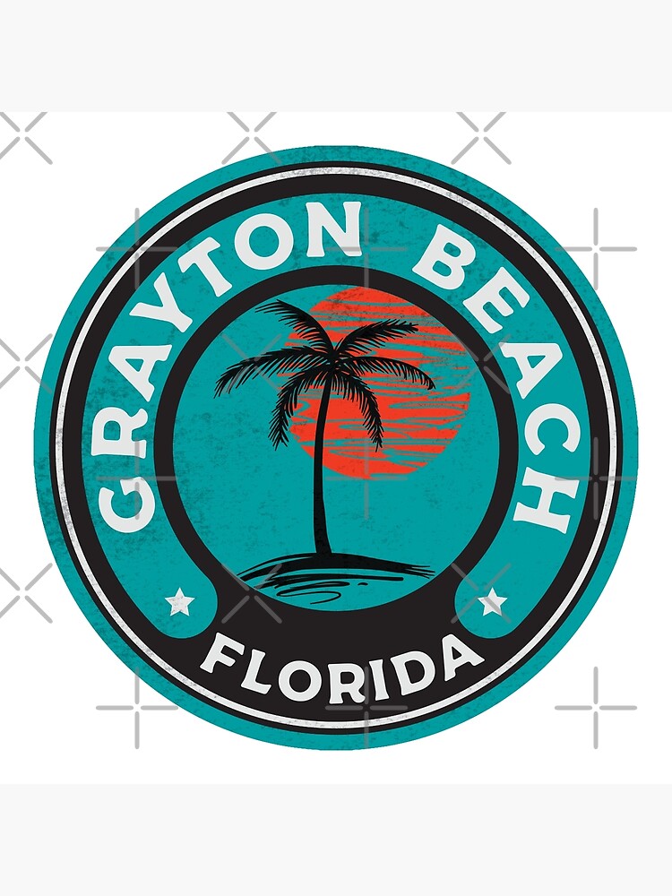 "Grayton Beach Florida Emerald Coast 30 A Tropical Palm Tree 30A" Art ...
