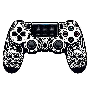 "Gothic-Themed Gaming Controller" Sticker by PsycheBrain | Redbubble
