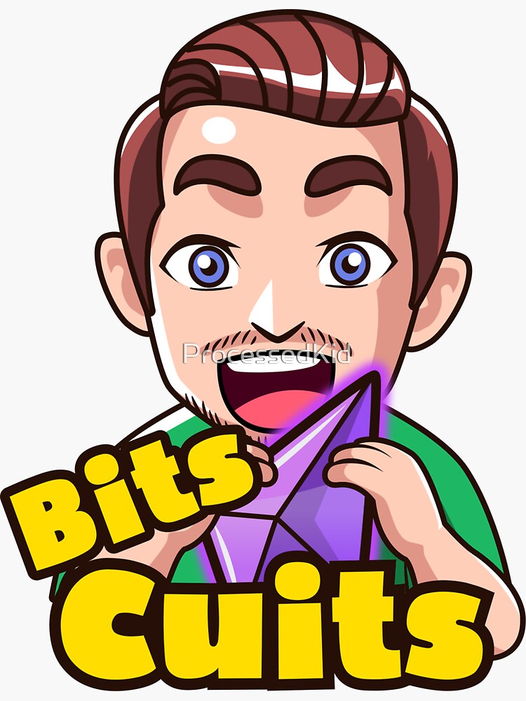 "Bits-Cuits!" Sticker for Sale by ProcessedKid | Redbubble