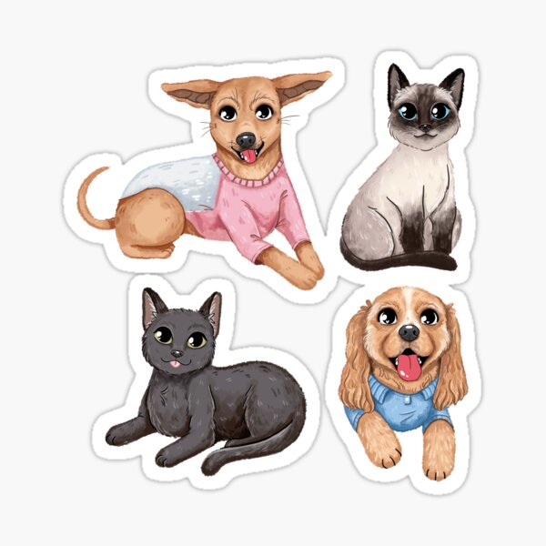 "stickers, sticker pack, puppy, happy dog, furry puppy, canine, can ...