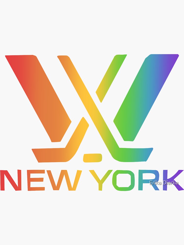 "Pride New York Pwhl logo " Sticker for Sale by Erika Dierke | Redbubble