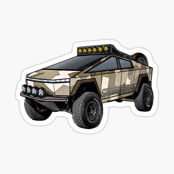 "Tesla Cyber Truck Prerunner" Sticker for Sale by Arseman69 | Redbubble