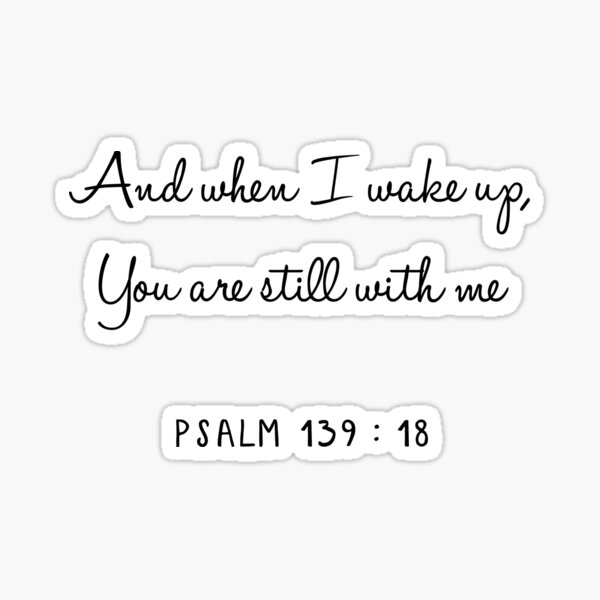 "Psalm 139:18" Sticker for Sale by ReVivingHoPe | Redbubble