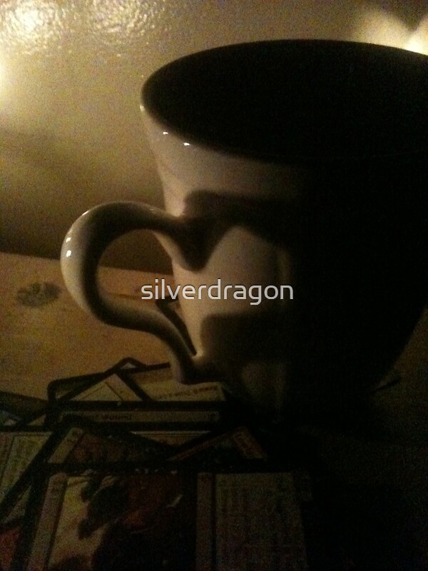 "Coffee Cup Heart Shadow with MTG Magic Cards" by silverdragon | Redbubble