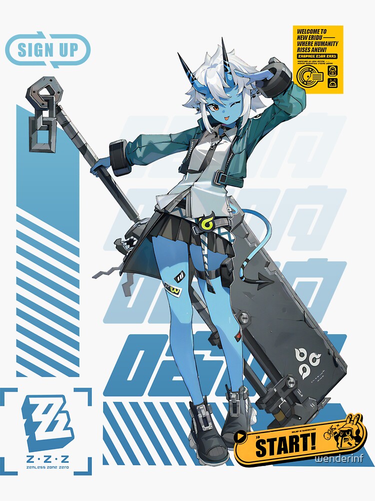 "Soukaku (Zenless Zone Zero)" Sticker for Sale by wenderinf | Redbubble