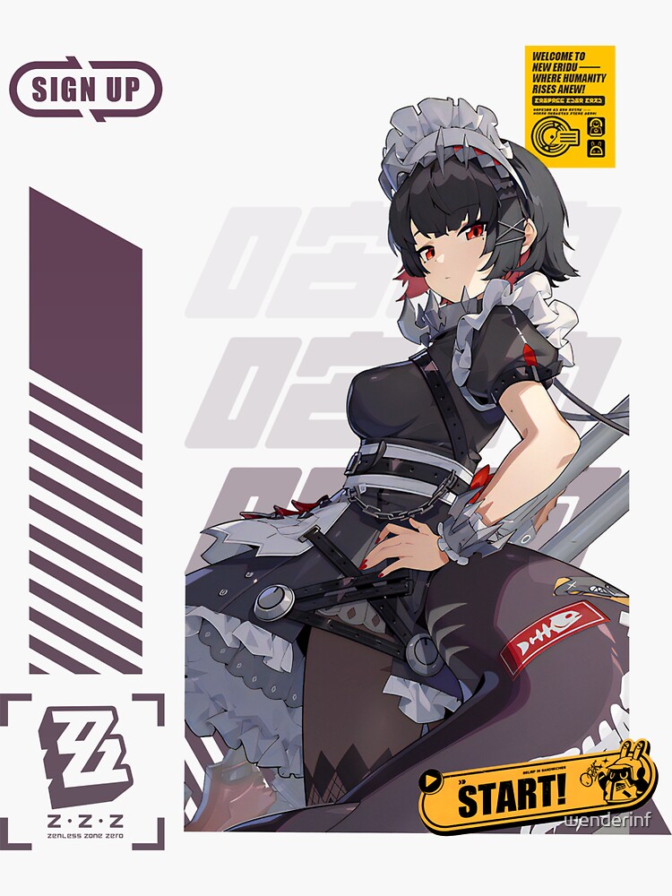 "Agent Ellen (Zenless Zone Zero)" Sticker for Sale by wenderinf | Redbubble