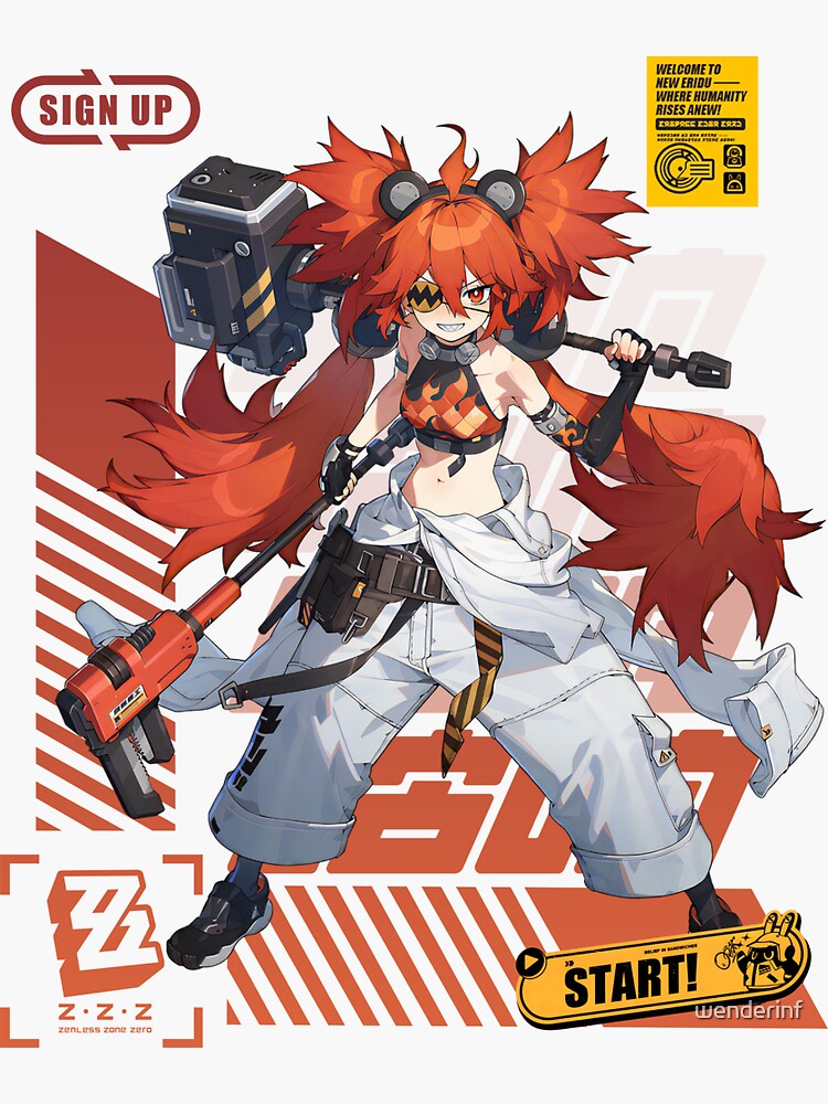 "Agent Koleda (Zenless Zone Zero)" Sticker for Sale by wenderinf ...